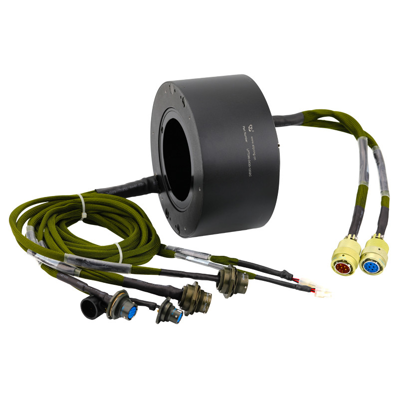 Compact Size Rotary Slip Ring LPT096 500rpm With 96mm Through Bore