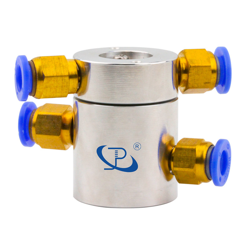 0.1N.M Low Torque Slip Ring 2 Channels Pneumatic Rotary Joint Routing ...