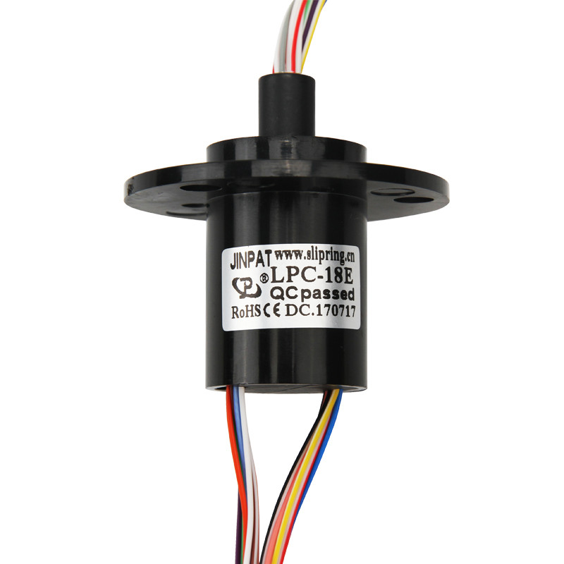 Miniature Through Bore Rotary Slip Ring 18 CKT 2A IP54 Optical Rotary Joint