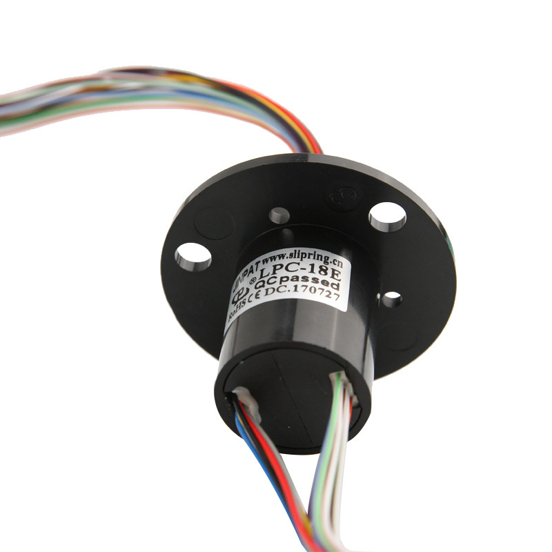 Miniature Through Bore Rotary Slip Ring 18 CKT 2A IP54 Optical Rotary Joint